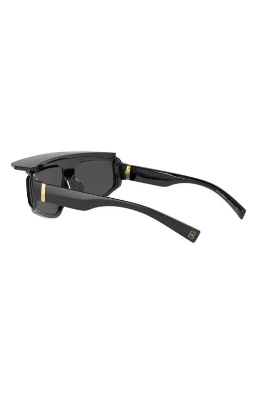 Dolce & Gabbana 146mm Rectangular Sunglasses - Black