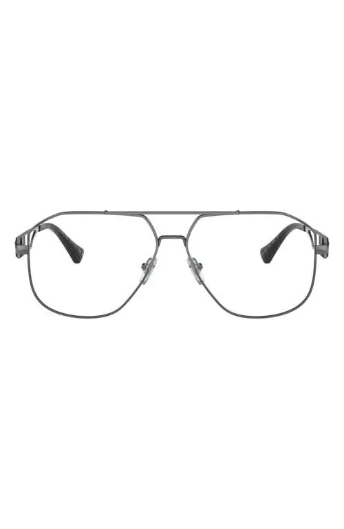 Versace 59mm Pilot Eyeglasses - Gunmetal
