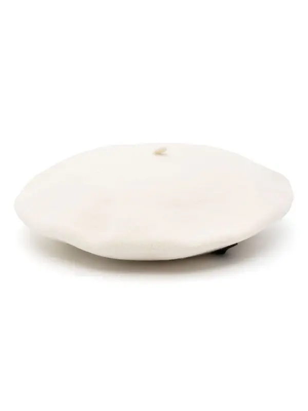 Borsalino Wool Beret - White