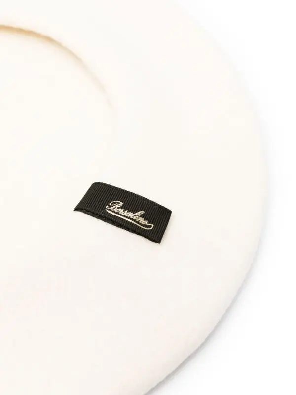 Borsalino Wool Beret - White
