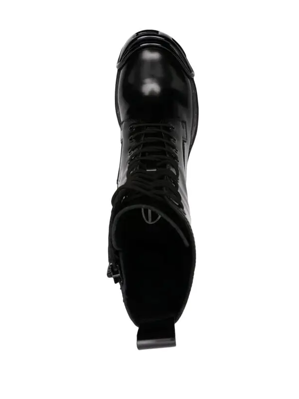 DIESEL® D-hammer D Lace-up Leather Boots - Black