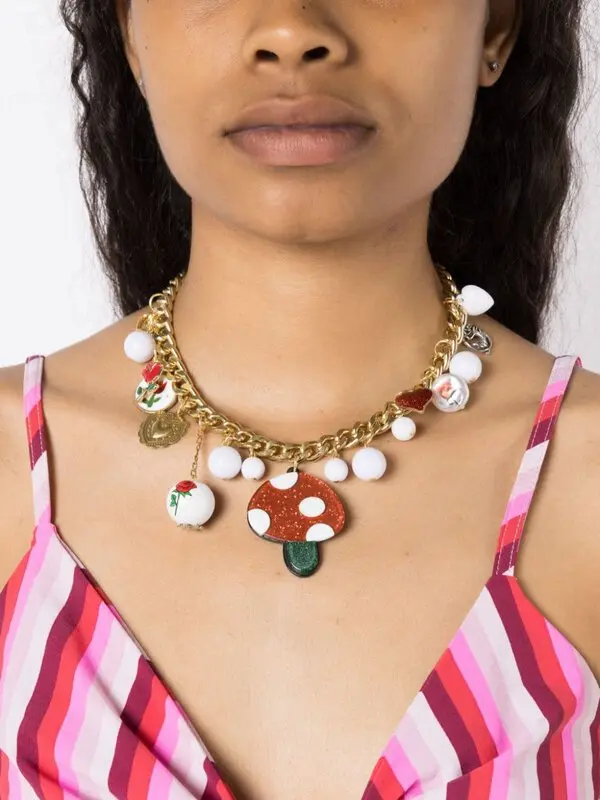 AMIR SLAMA Mushroom-pendant Necklace