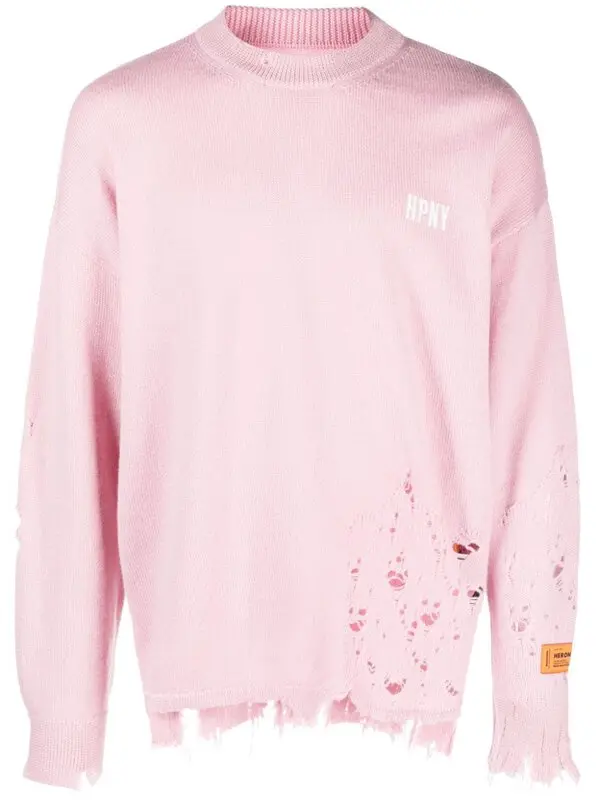 Heron Preston Logo-embroidered Wool Jumper
