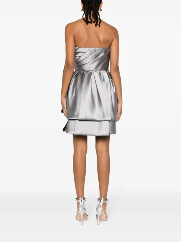 Alberta Ferretti Off-shoulder Minidress - Grey