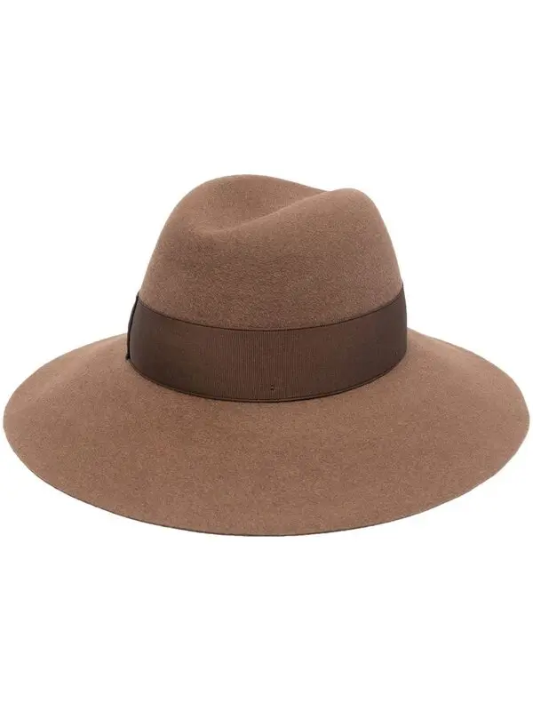 Borsalino Fedora Hat With Ribbon Detail