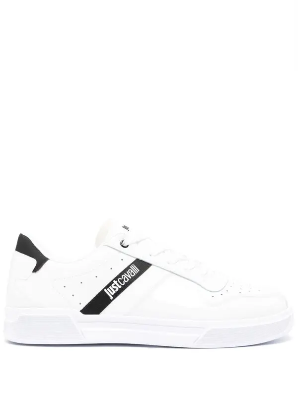 Just Cavalli Logo-print Panelled Sneakers - White