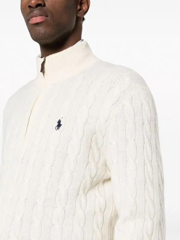 Polo Ralph Lauren Logo-embroidered Wool-blend Jumper
