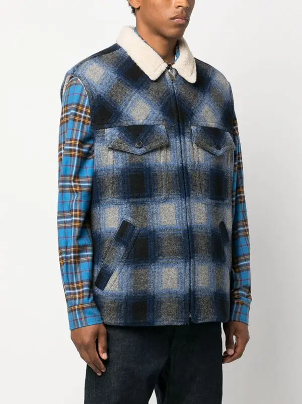 MARANT Kiran Checked Gilet - Blue
