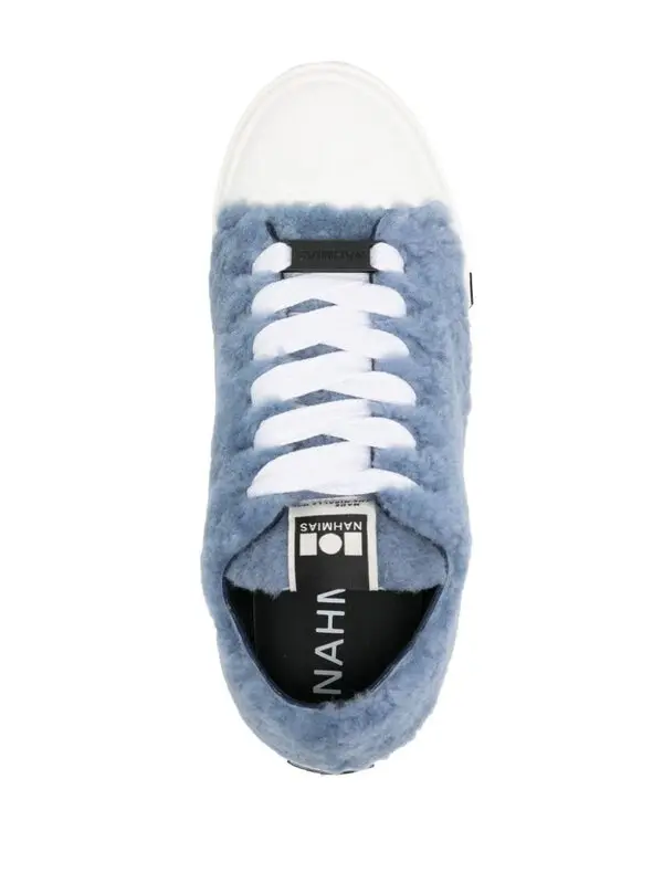 NAHMIAS Five-o Logo-patch Sneakers - Blue