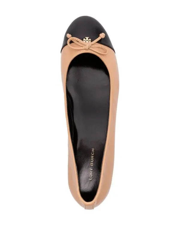Tory Burch Cap-toe Ballerina Flats - Neutrals