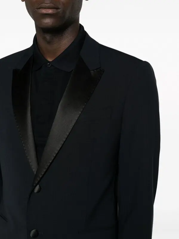 Emporio Armani Satin-trim Single-breasted Suit