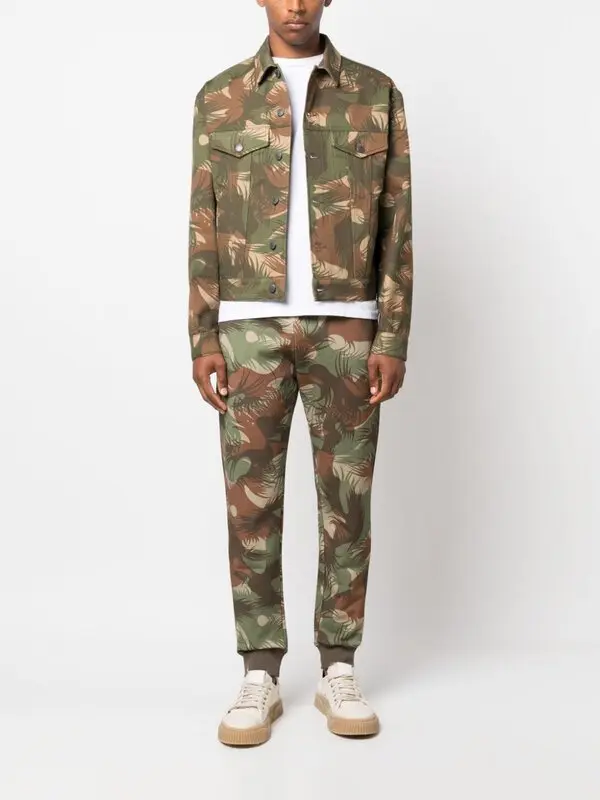 Moschino Camouflage-print Cotton Track Pants