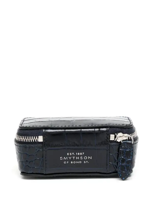 Smythson Crocodille-effect Leather Box