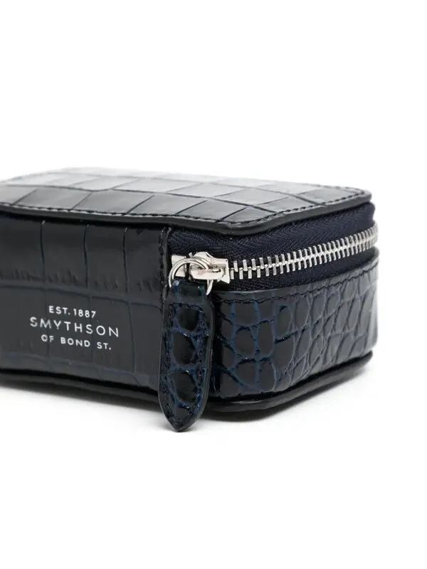 Smythson Crocodille-effect Leather Box