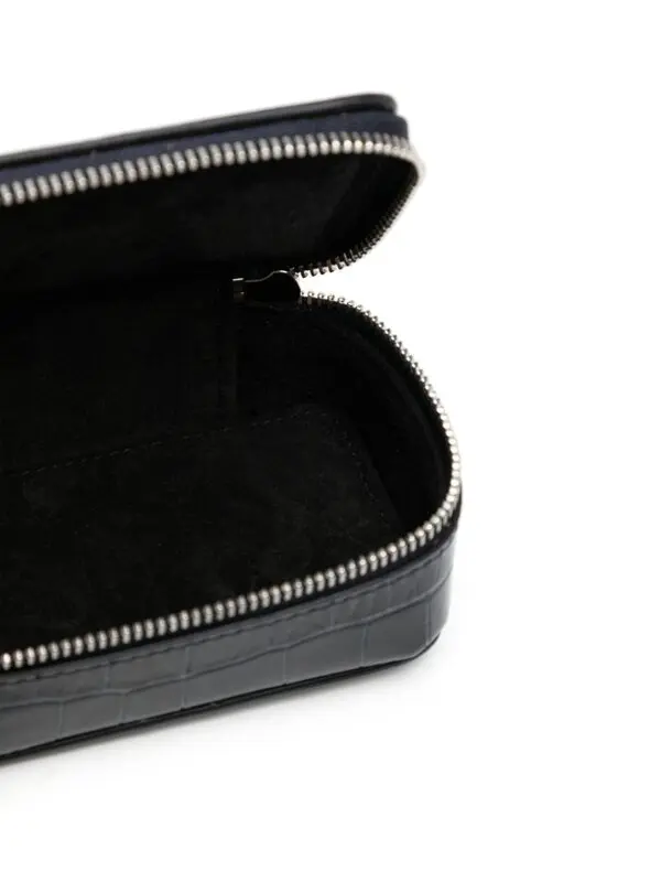 Smythson Crocodille-effect Leather Box