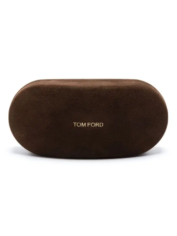 TOM FORD Tortoiseshell-effect Pilot-frame Glasses - Brown