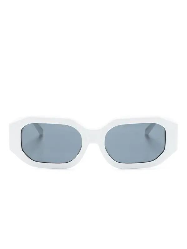 Attico Blake Rectangle-frame Sunglasses - White