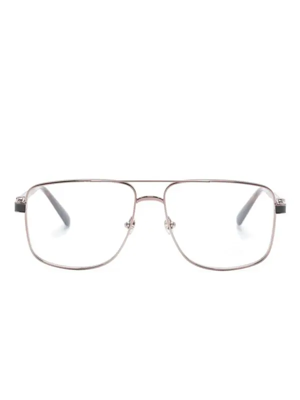 Moncler Square Frame Glasses - Brown