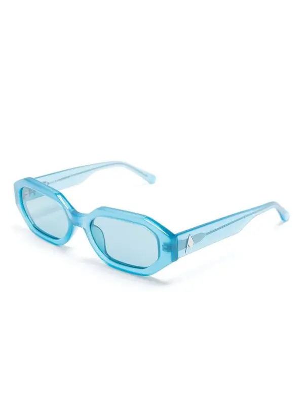 Linda Farrow X The Attico Irene Sunglasses - Blue