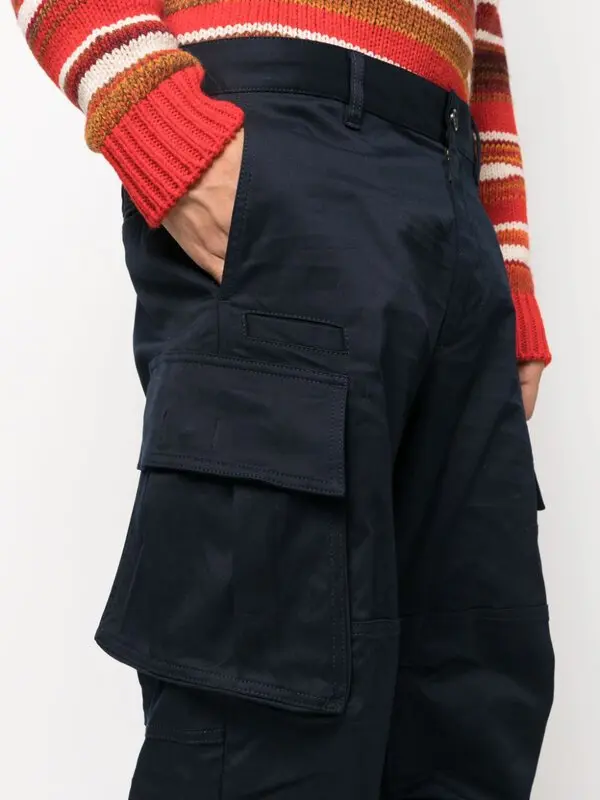 Dsquared2 Logo-print Cargo Trousers - Blue