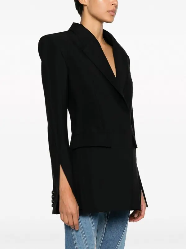 MUGLER Open-back Single-breasted Blazer