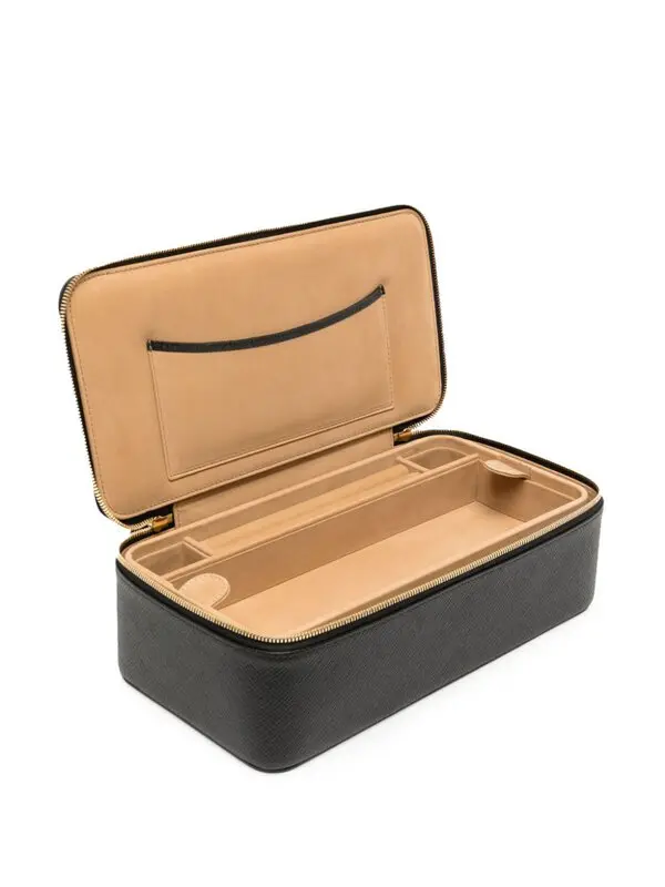 Smythson Panama Leather Jewellery Travel Case