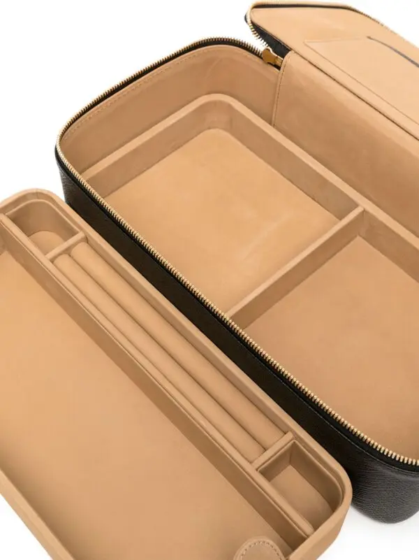 Smythson Panama Leather Jewellery Travel Case