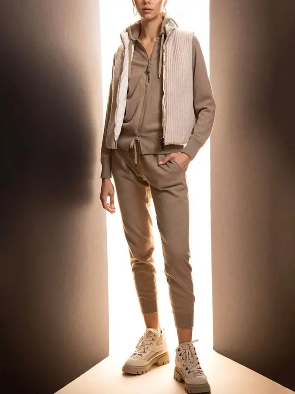 Brunello Cucinelli Cotton-blend Tapered Trousers
