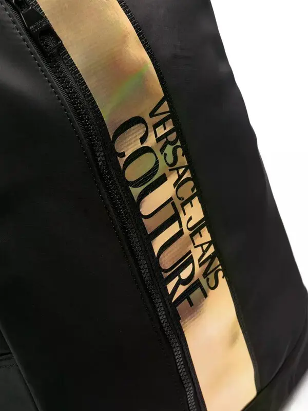 Versace Logo-stripe Laptop Backpack