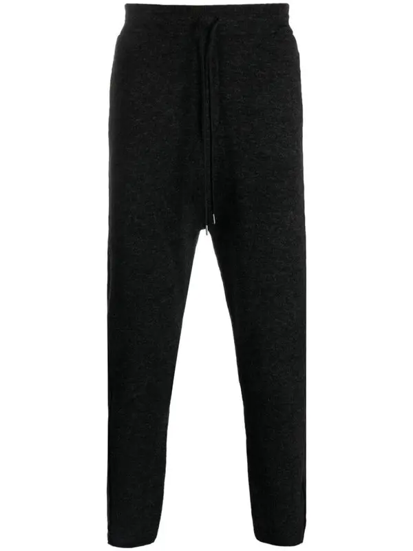 Isabel Benenato Drawstring Drop-crotch Track Pants