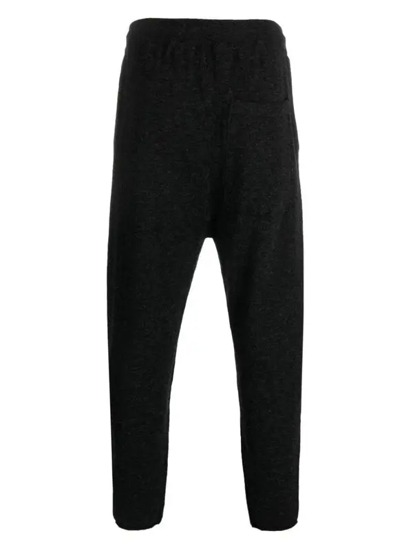 Isabel Benenato Drawstring Drop-crotch Track Pants
