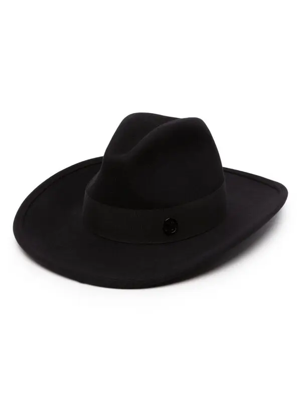 MAISON MICHEL Austin Felt Hat - Black