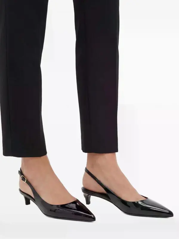 Dolce & Gabbana 40mm Patent Slingback Pumps - Black