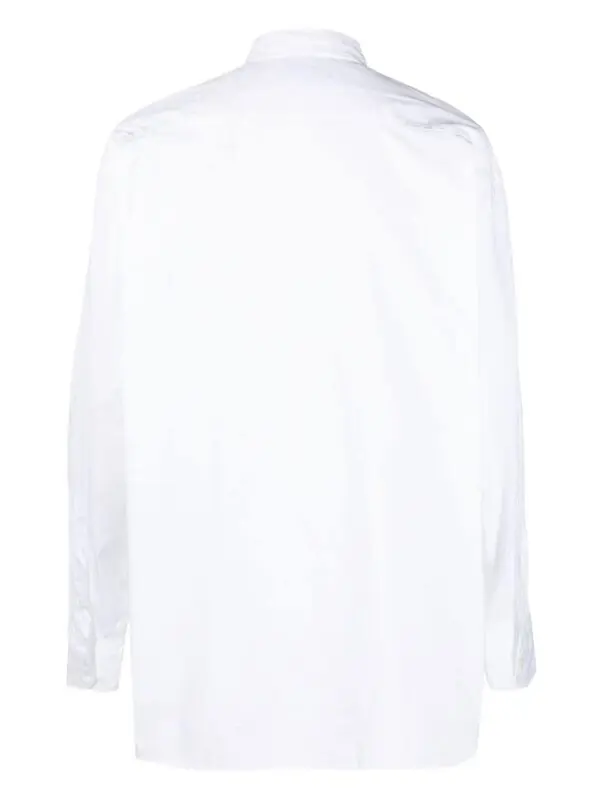 Comme Des Garçons Logo-patch Cotton Shirt