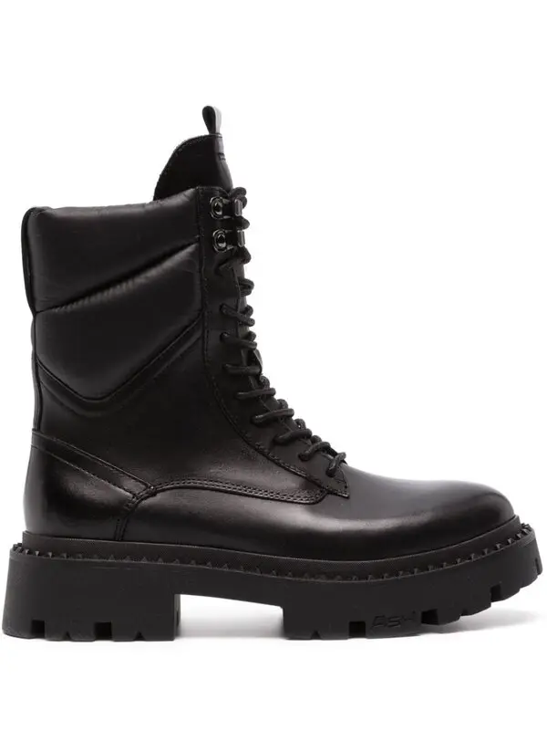 Ash Lace-up Combat Boots