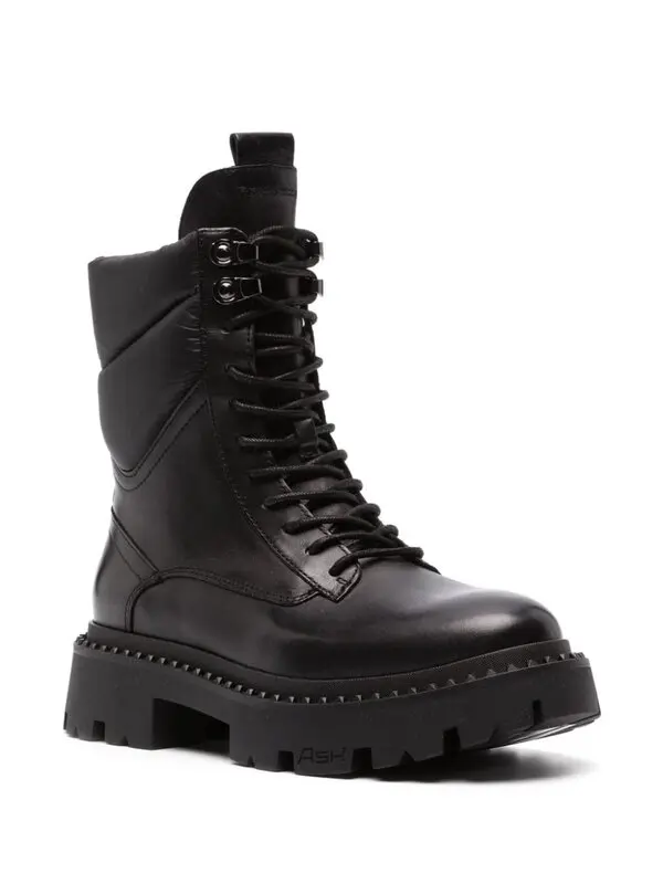 Ash Lace-up Combat Boots
