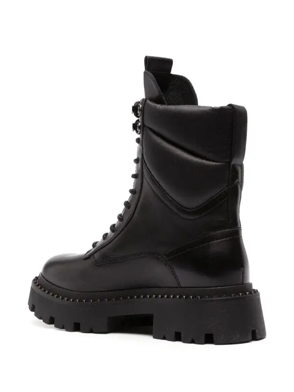 Ash Lace-up Combat Boots