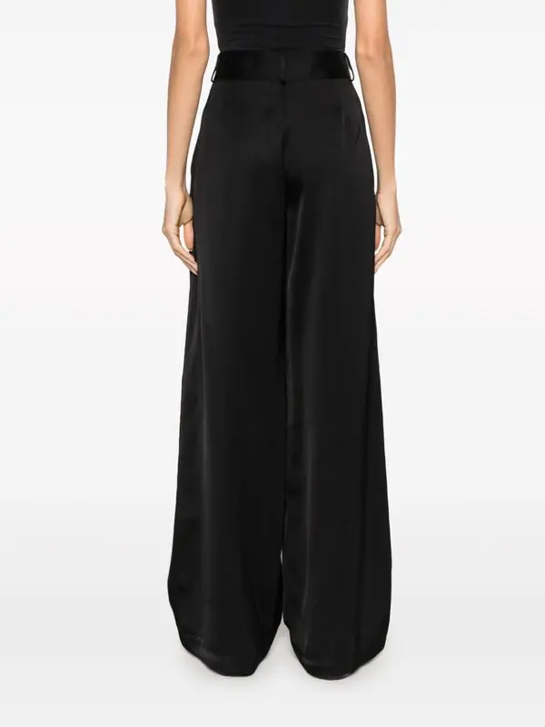 JIL SANDER High-waisted Wide-leg Trousers - Black