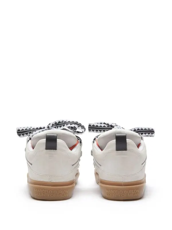 COUNTY OF MILAN Marcelo Burlon Ticinella Lace-up Sneakers - White