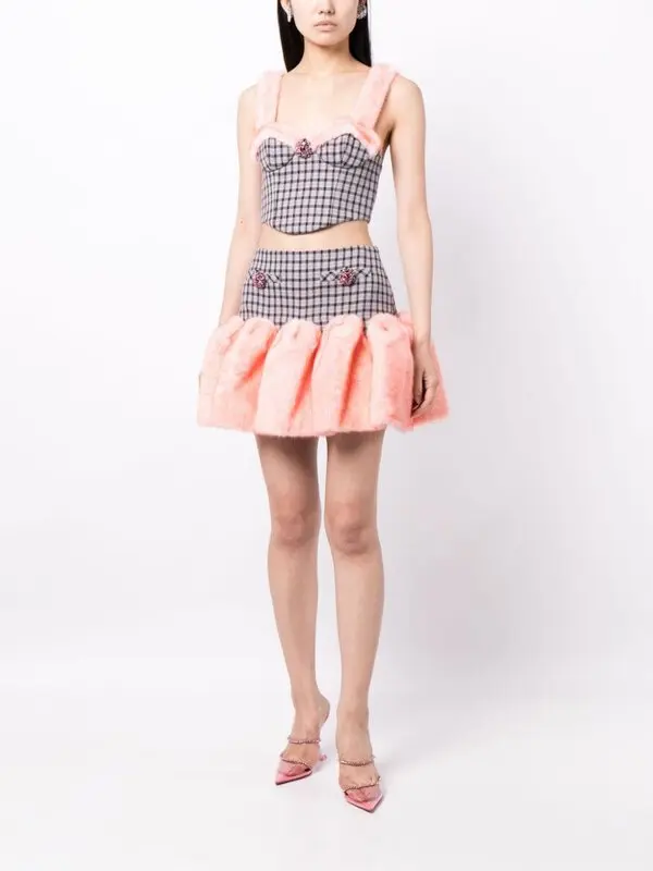 AREA Crystal-embellished Bustier