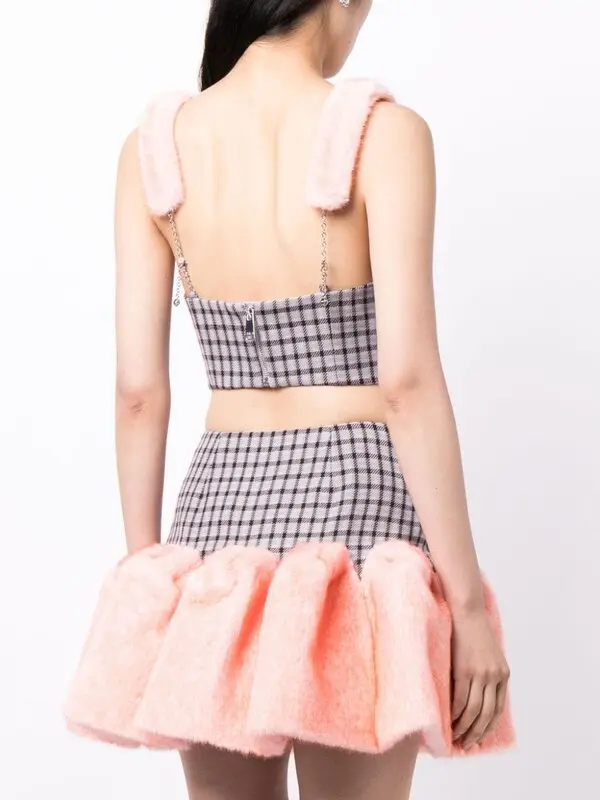 AREA Crystal-embellished Bustier