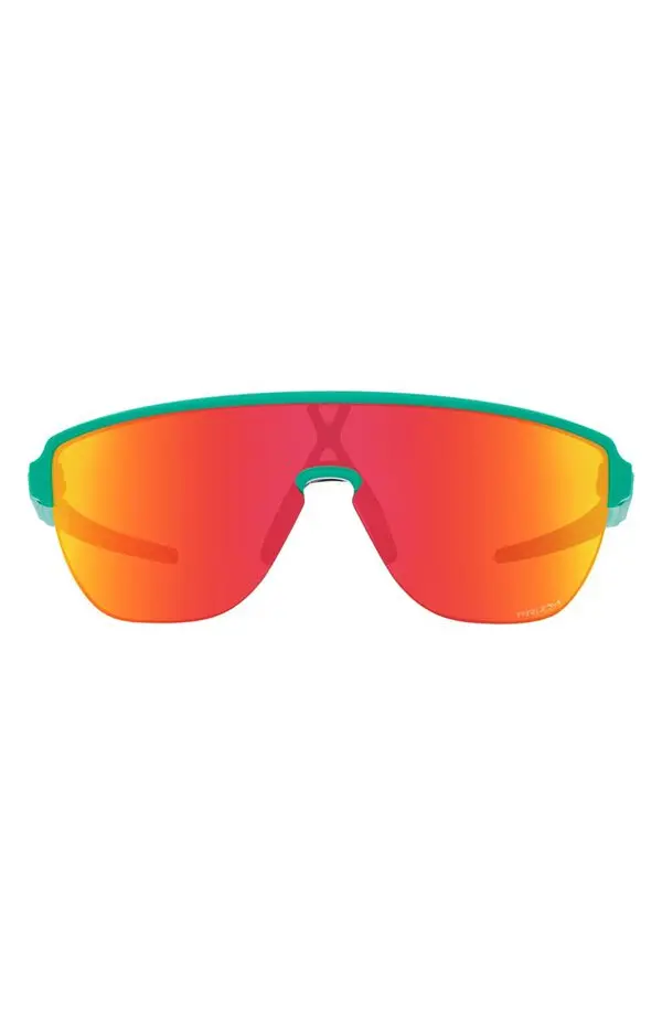 Oakley Corridor Semirimless Shield Sunglasses - Ruby