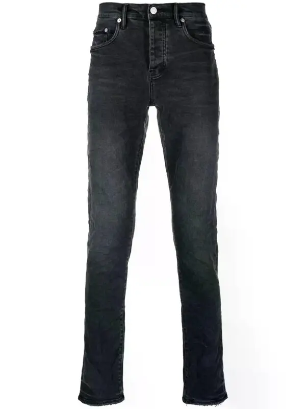 PURPLE BRAND Straight-leg Jeans With Logo Patch