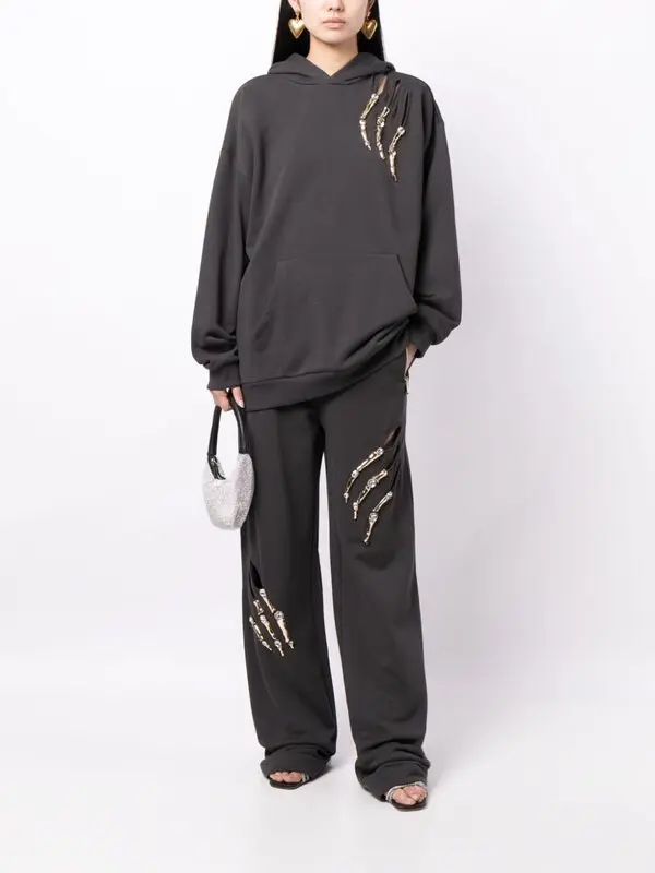 AREA Claw Cut-out Cotton Track Pants