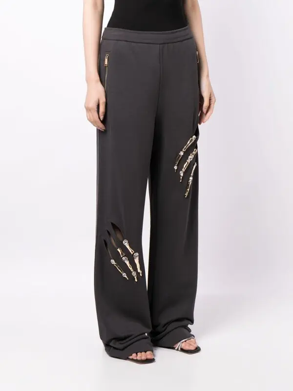 AREA Claw Cut-out Cotton Track Pants
