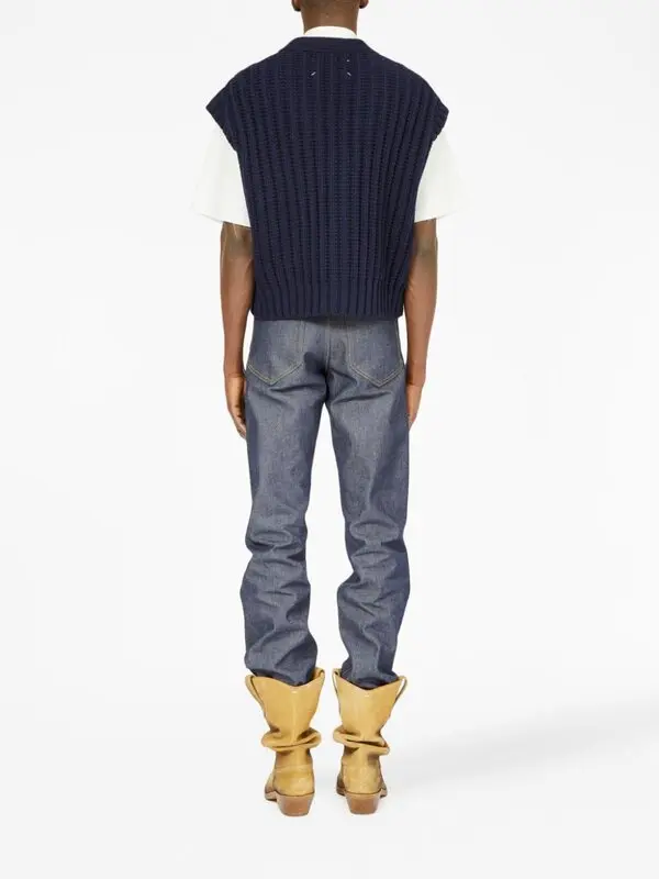 MAISON MARGIELA Ribbed-knit Wool Vest