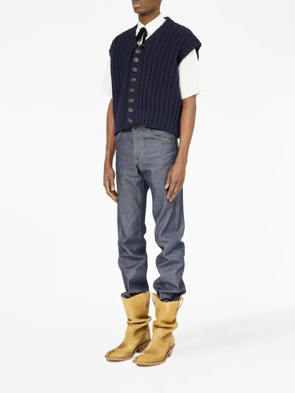 MAISON MARGIELA Ribbed-knit Wool Vest