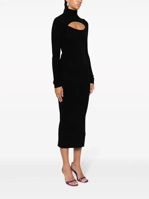 Just Cavalli Cut-out Ribbed Midi Dress