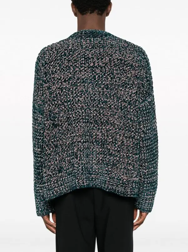 BONSAI Logo-patch Mélange-knit Jumper