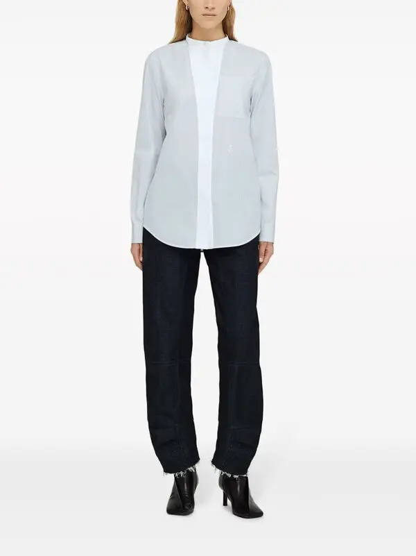 JIL SANDER Striped Cotton Shirt